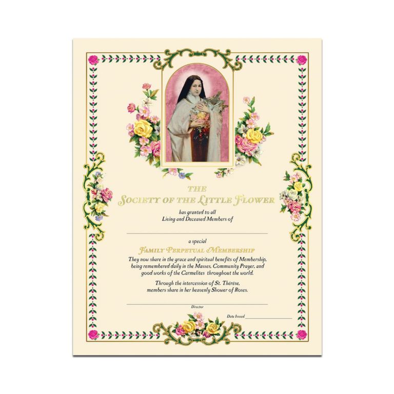 Mass Cards - Society of the Little Flower - Canada