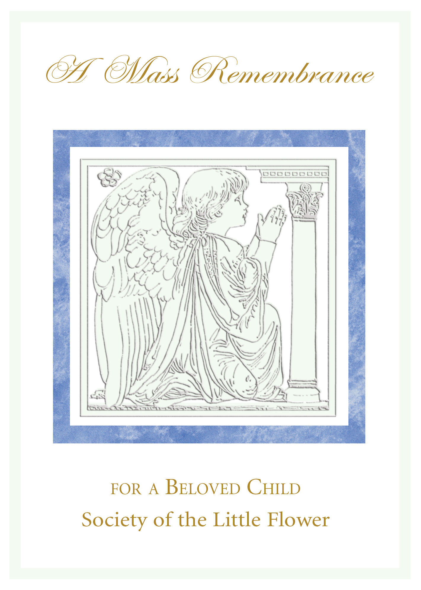 Children's Mass Card - Society of the Little Flower - Canada